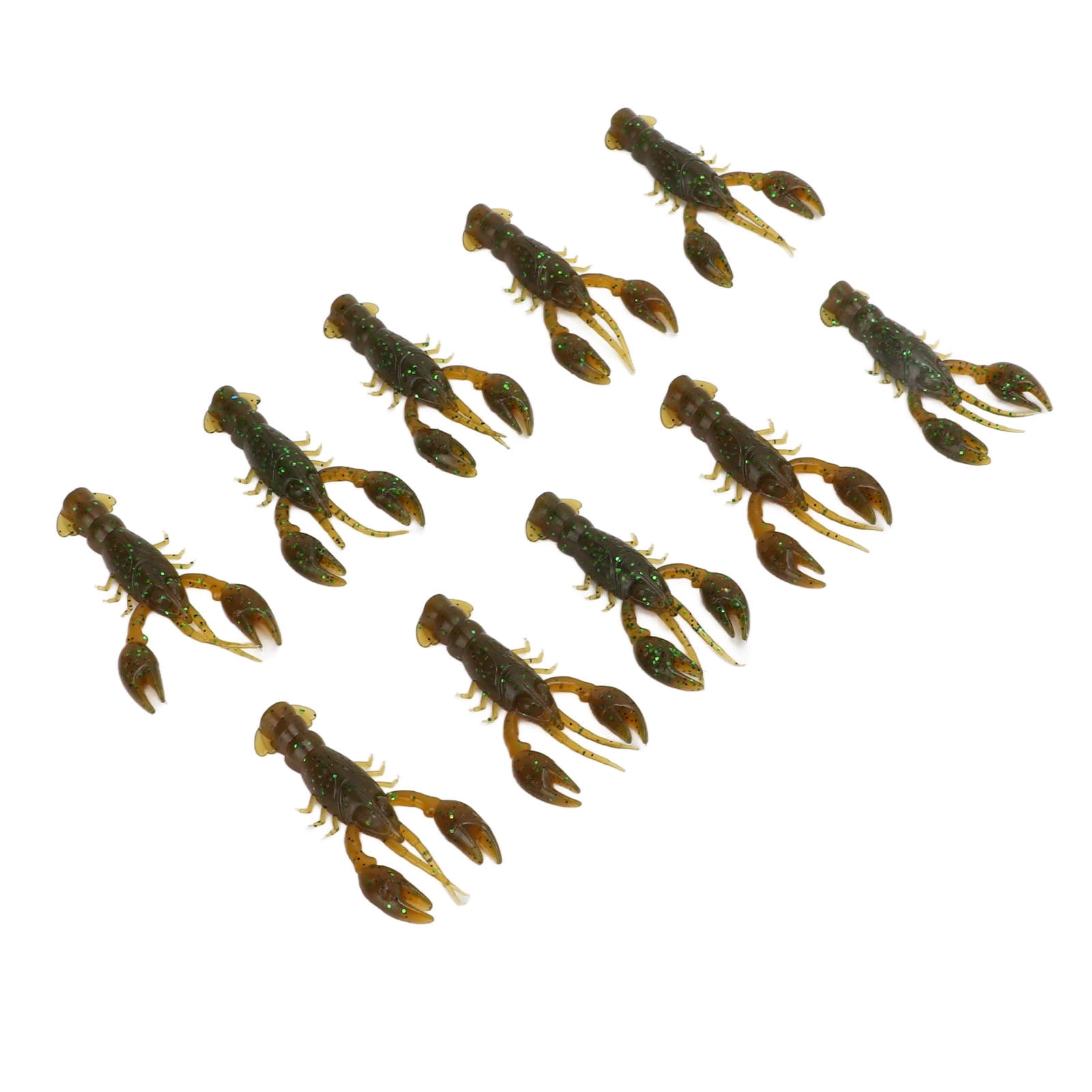 AXTQH 10Pcs Soft PVC Crawdad Fishing Lure Bait, Artificial Shrimp Lures ...