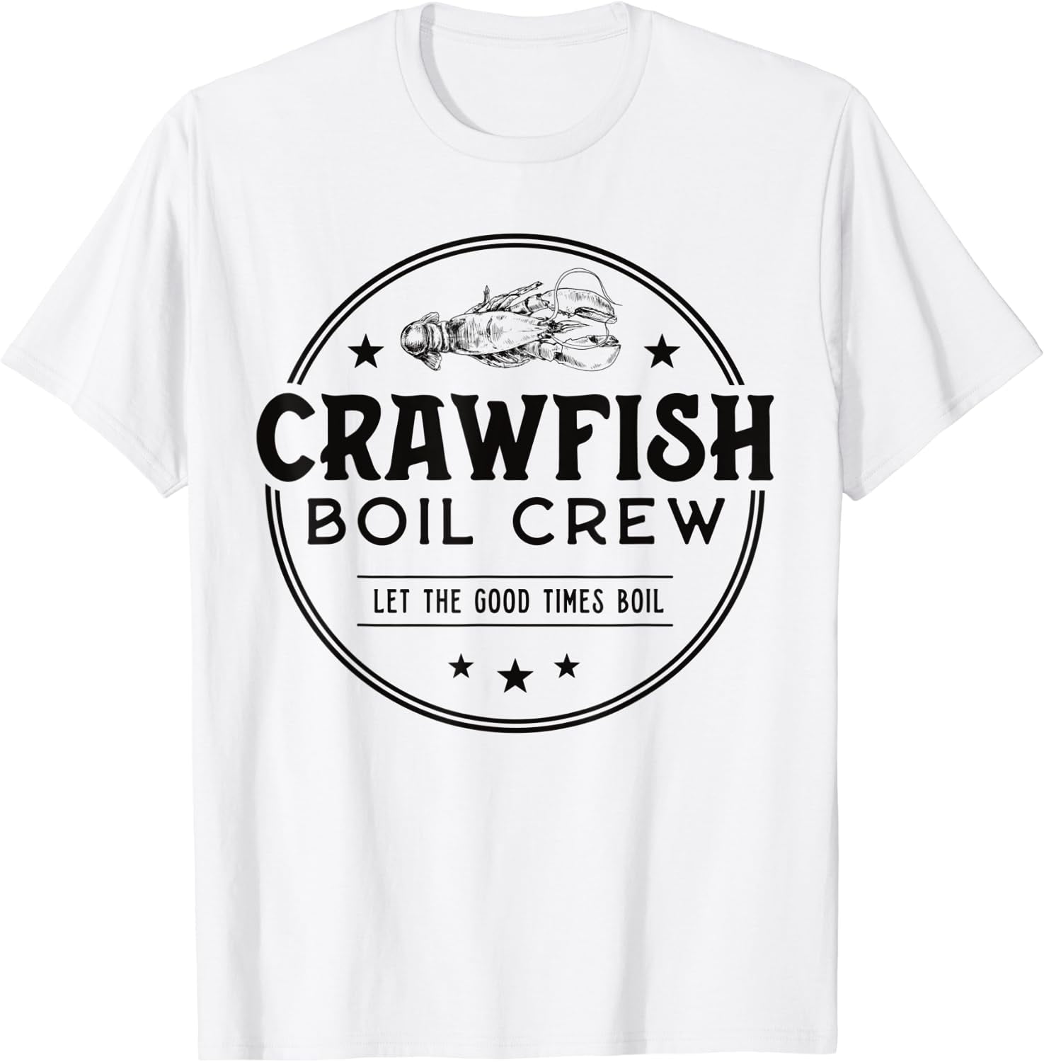 Crawfish Boil Crew Matching Cajun Seafood Crayfish Party T-Shirt ...
