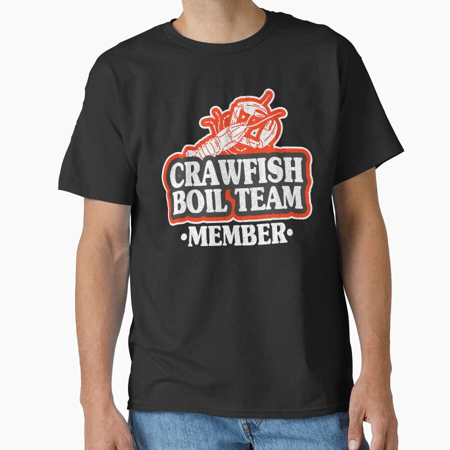 Crawfish Boil Team Member Crawfish Shirt, Cajun Seafood Graphic Tee ...
