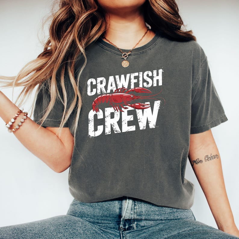 Crawfish Crew T-Shirts, Crawdad Boil Apparel, Summer Design, Cajun ...