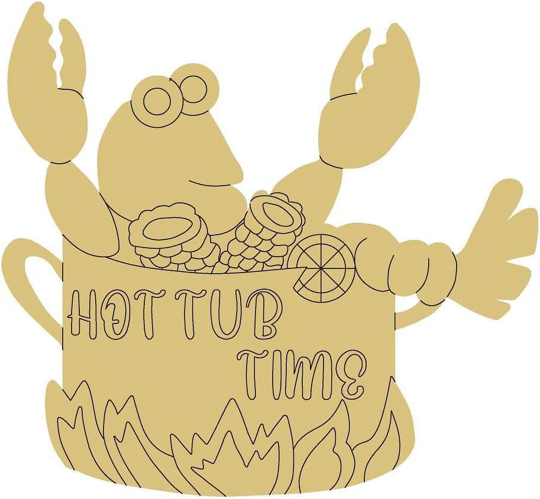Crawfish Design by Lines Cutout Unfinished Wood Ocean Craw Fish Boil ...