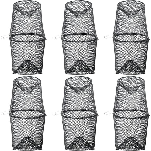 Crawfish Minnow Trap Crawdads Crayfish Heavy Duty Bait Trap Steel Mesh ...