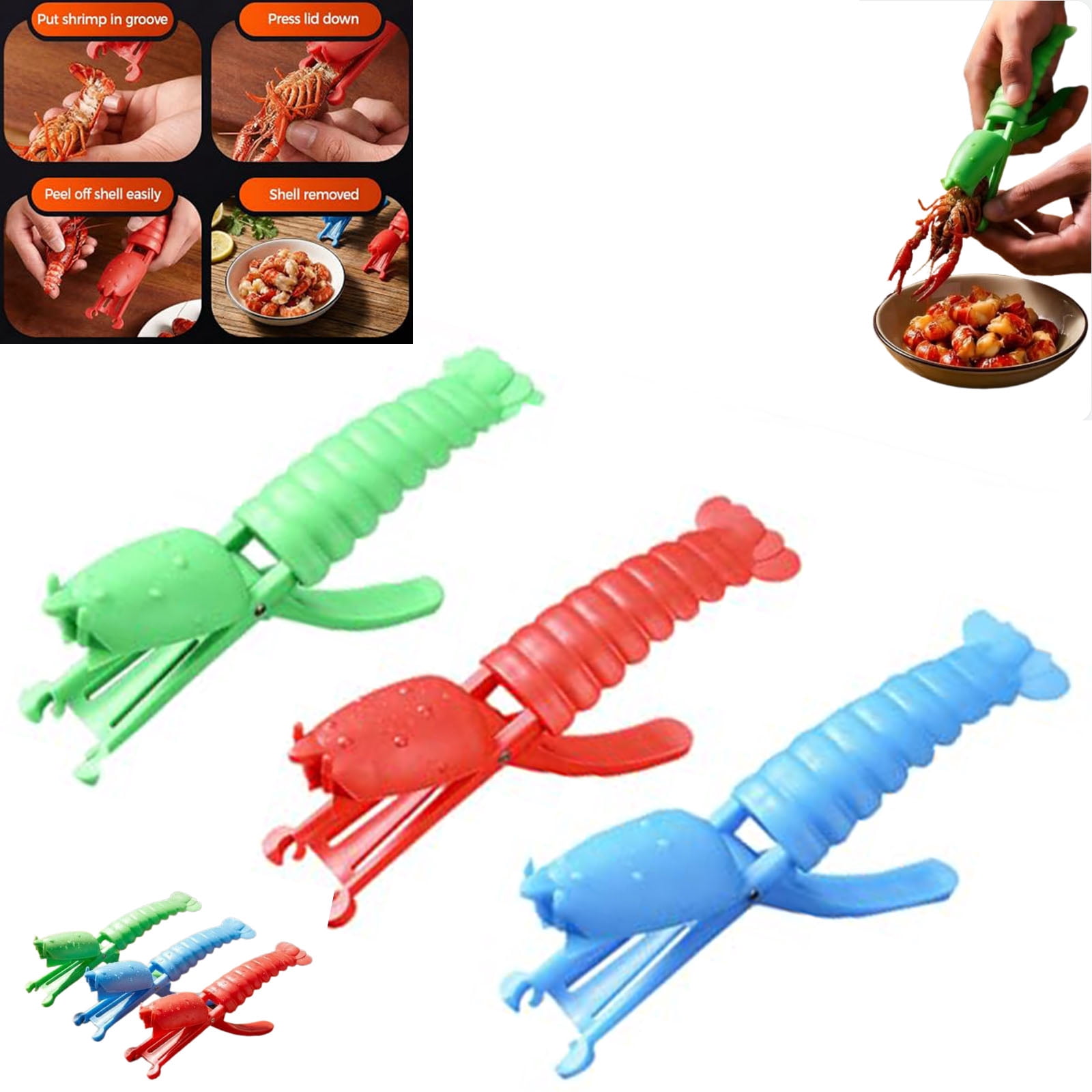 Crawfish Peeler Tool, 2026 New Crawfish Sheller Tooll, 3 Colors Plastic ...