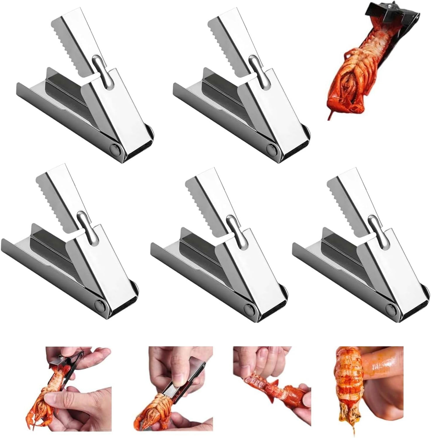 Crawfish Peeler Tool, Crawfish Tail Peeler, Stainless Steel Crawfish ...