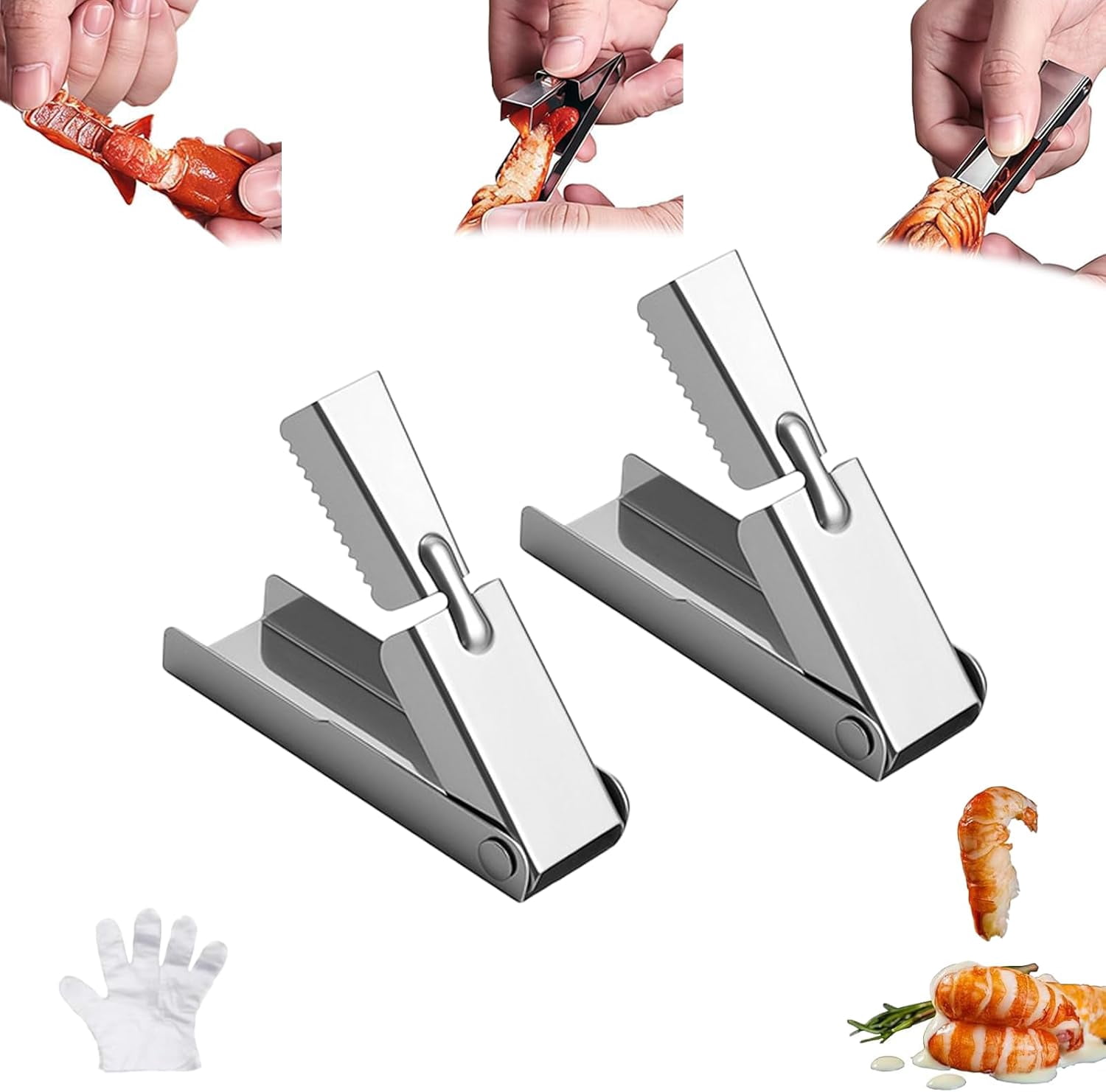 Crawfish Peeler Tool Stainless,Manual Crawfish Tail Remover,Seafood ...