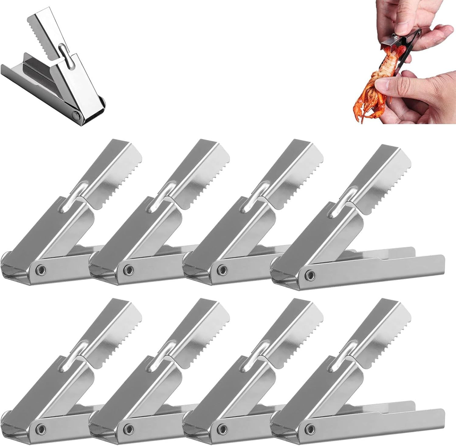 Crawfish Peeler Tool, Tail Remover, Stainless Steel Shucker, Lobster ...