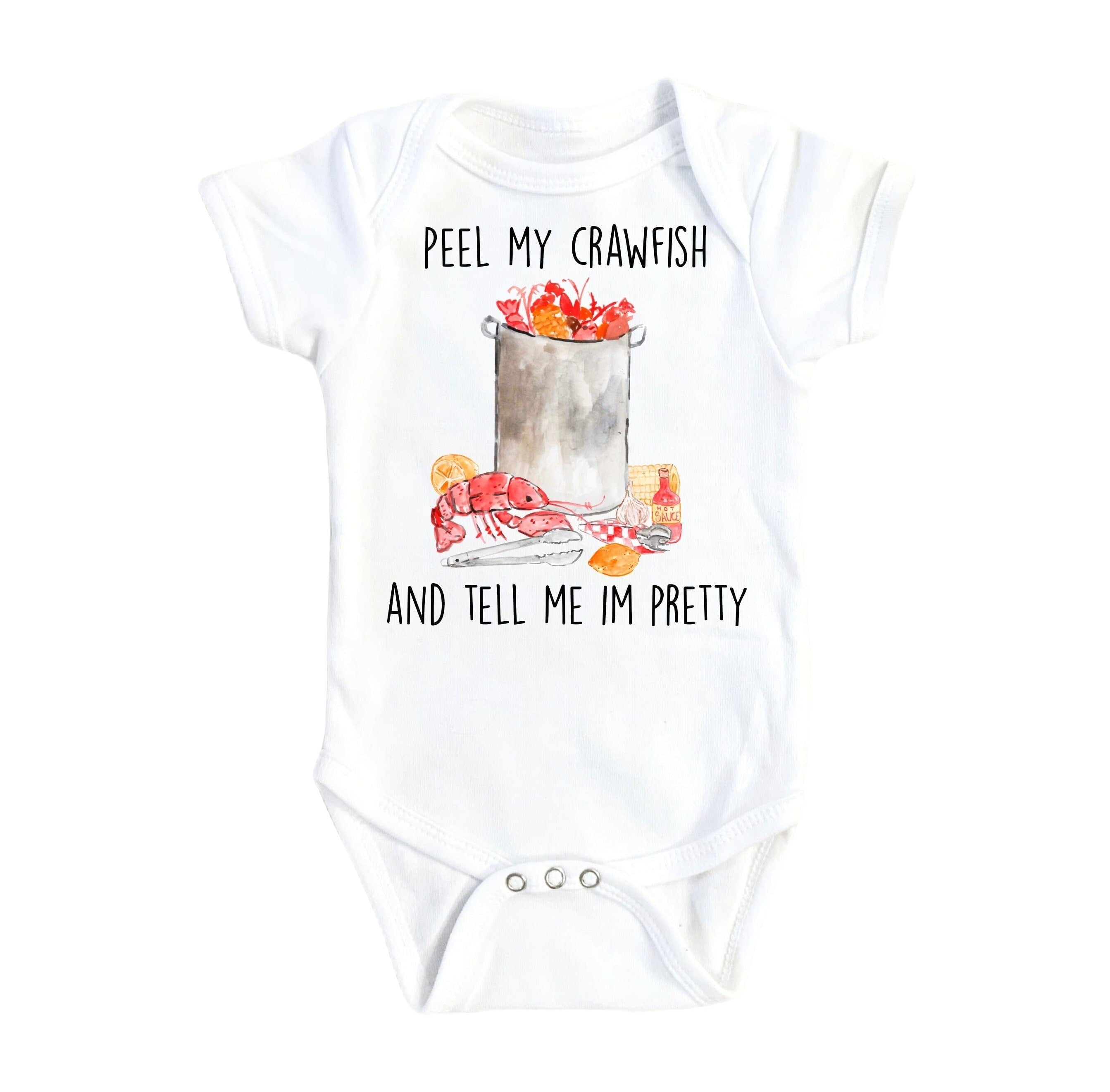 Crawfish Pot Pretty - Baby Boy Girl Clothes Infant Bodysuit Funny Cute Newborn - Walmart.com