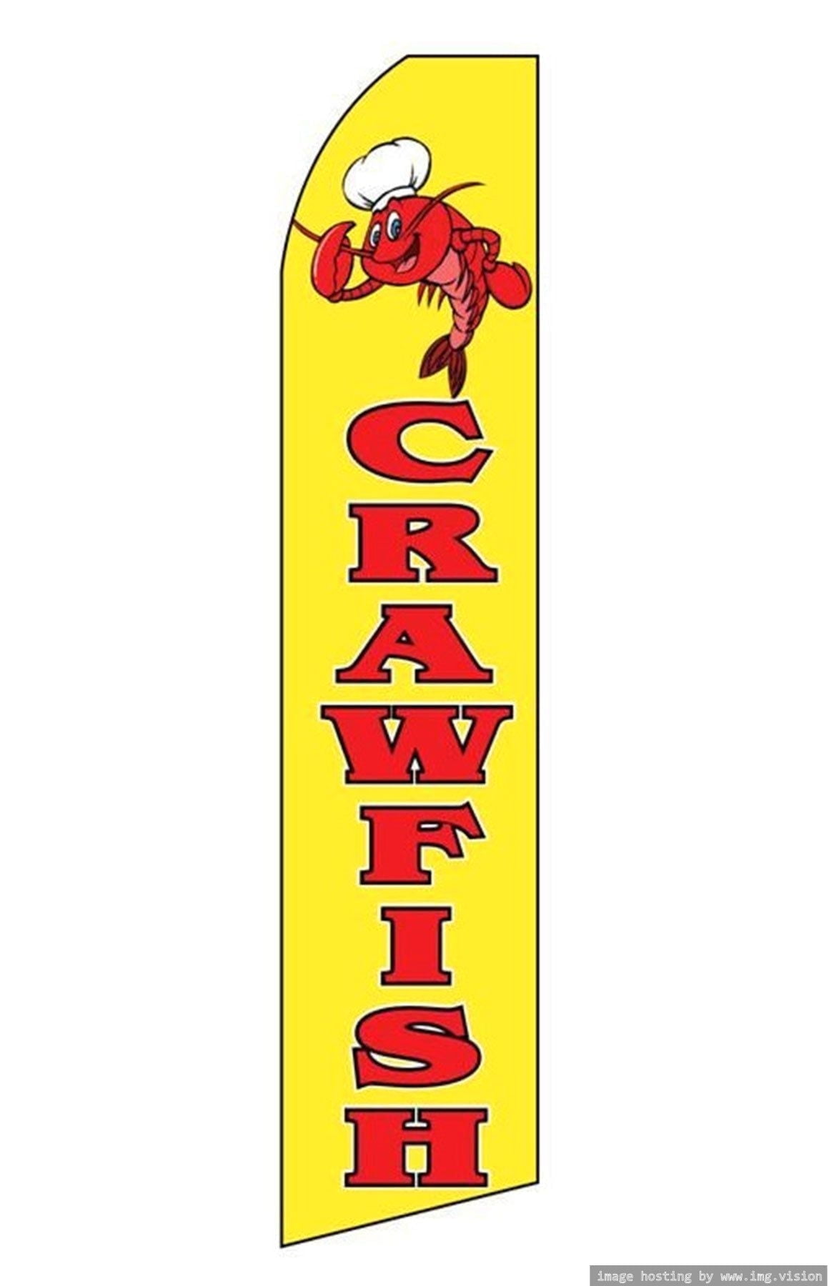 Crawfish Swooper flag Without Pole Advertisement /Business Flags ...