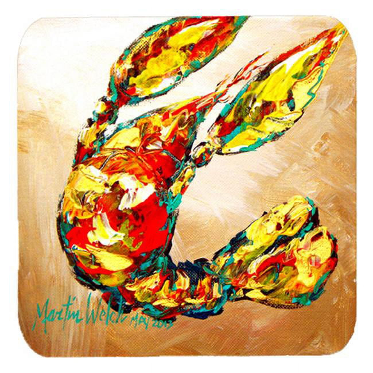 Crawfish Tanya Foam Coasters, Set Of 4 - Walmart.com
