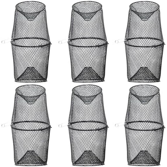 Crawfish Trap Crawdads Crayfish Trap Torpedo Heavy Duty Bait Steel Mesh ...