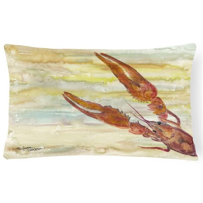 Crawfish Yellow Sky Canvas Fabric Decorative Pillow - Walmart.com