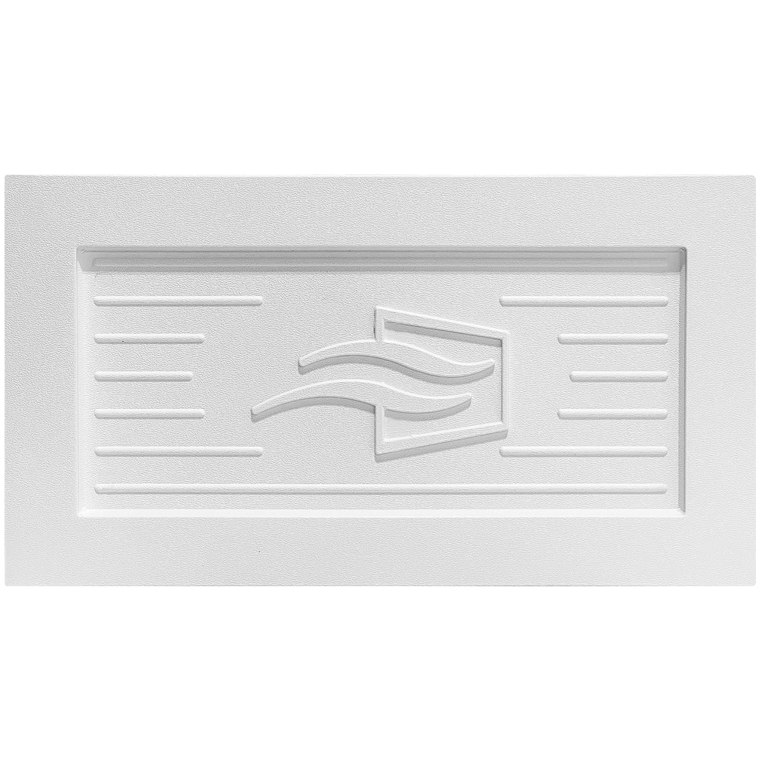 Crawl Space Recessed Foundation Vent Cover - Shallow Depth - White (For ...