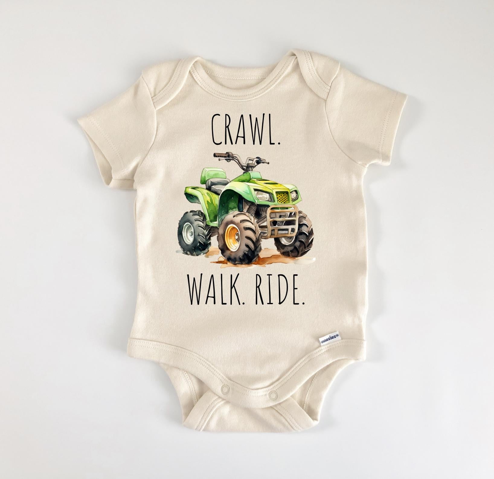 Crawl Walk Atv - Baby Boy Girl Clothes Infant Bodysuit Funny Cute ...