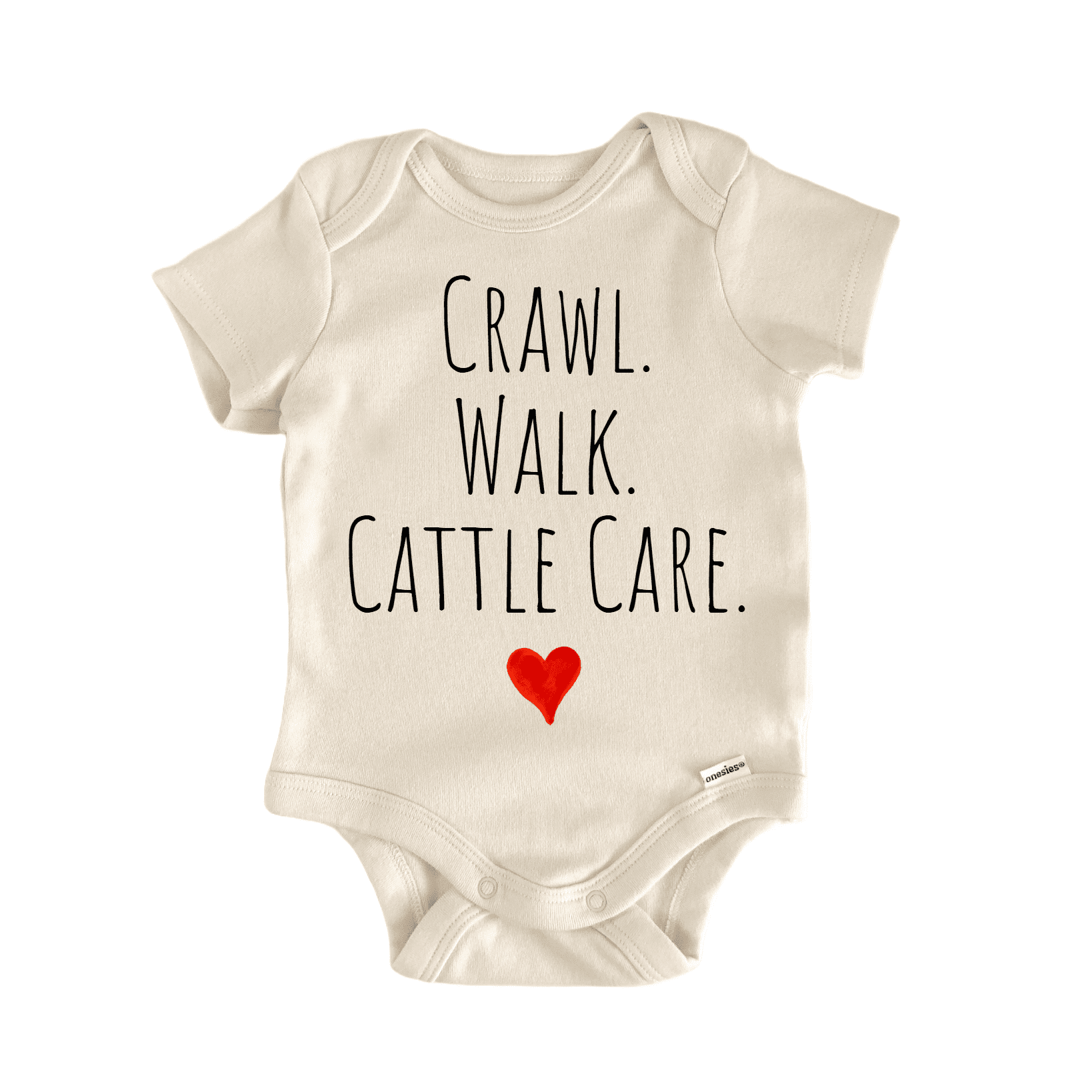 Crawl Walk Cattle Care - Baby Bodysuit - Walmart.com