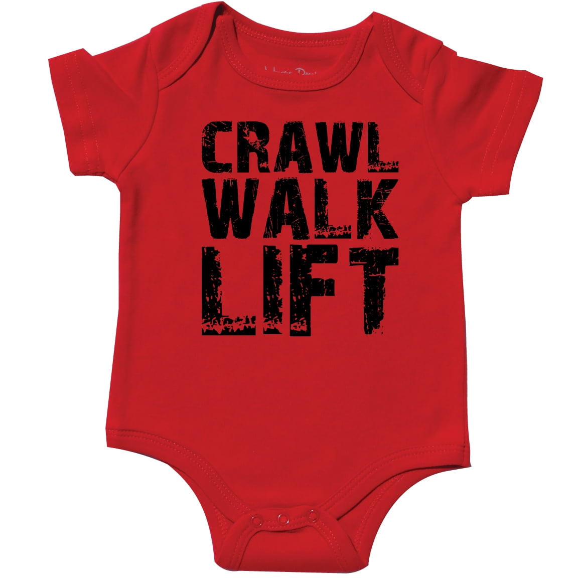 Crawl Walk Lift, Funny Bodysuit, Red 0-3 mo - Walmart.com