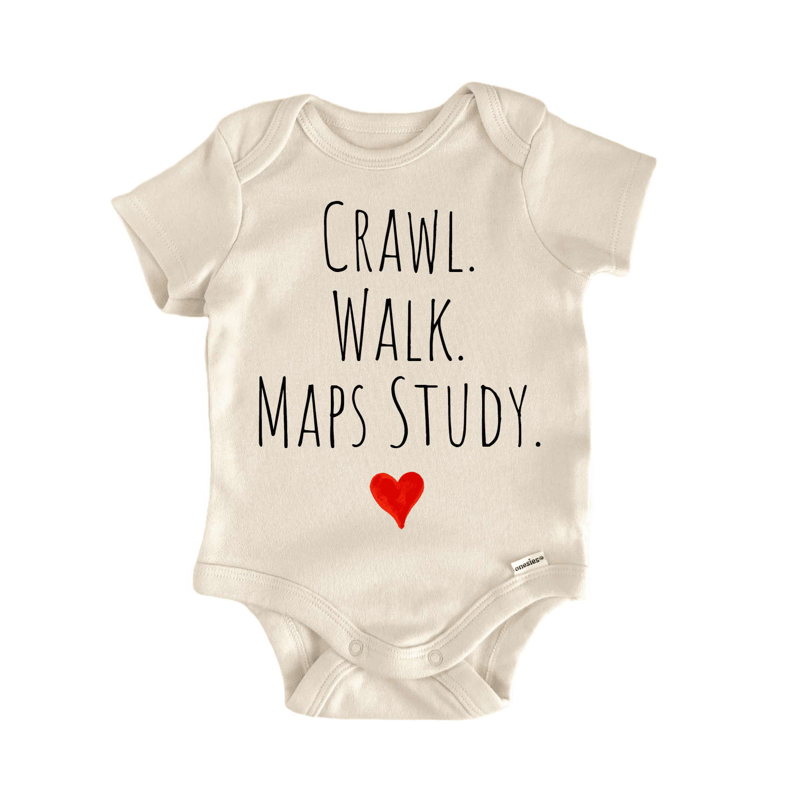 Crawl Walk Maps Study - Baby Bodysuit - Walmart.com