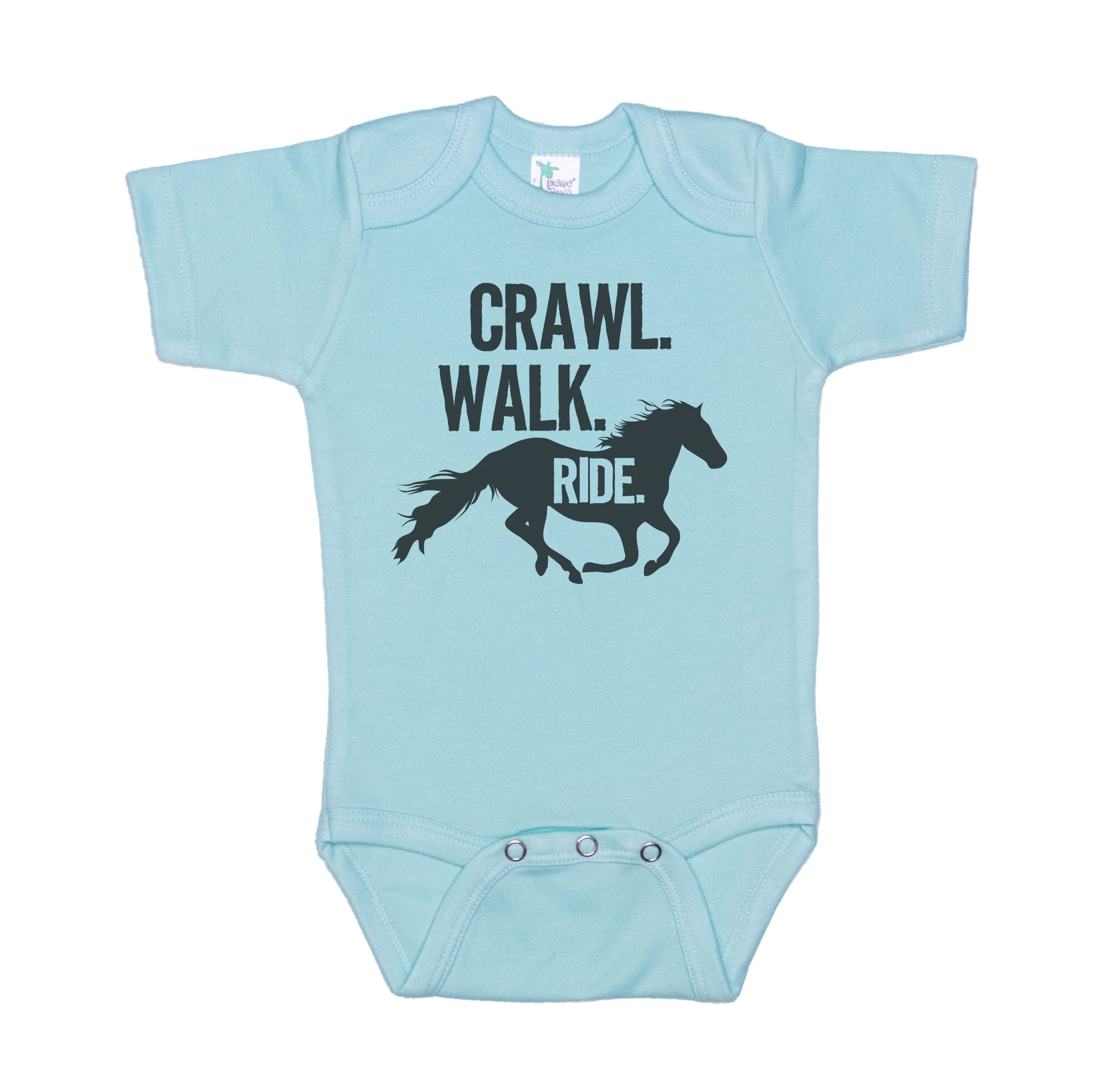 Crawl Walk Ride (Horse) Baby Onesie - Walmart.com