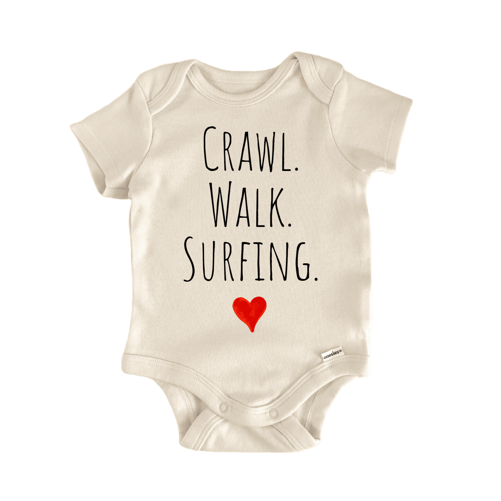 Crawl Walk Surfing - Baby Bodysuit - Walmart.com