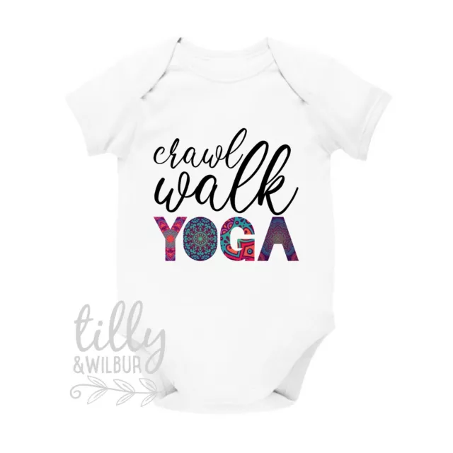 Crawl Walk Yoga Baby Bodysuit, Yoga Baby,Yogi Baby, Yoga Gift, Yoga ...