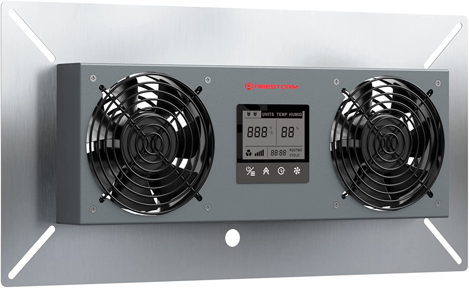 Crawl space Ventilator Fan with Humidistat 240CFM (Air-out)Exhaust Fan ...