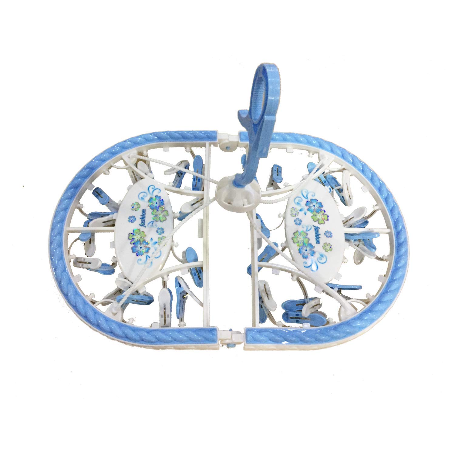 Crawlin Plastic FoldablePortable Clip HangerBaby Clothes Drying Hanger ...