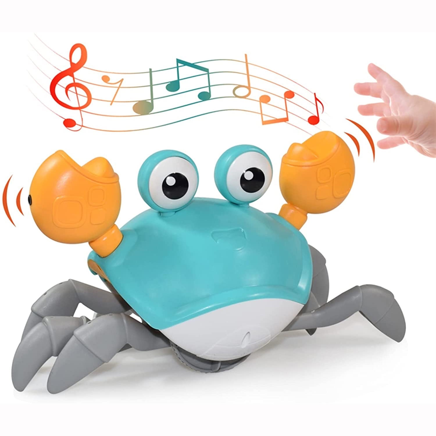 Crawling Crab Baby Toy, with LED Light Music and Sensor, can ...