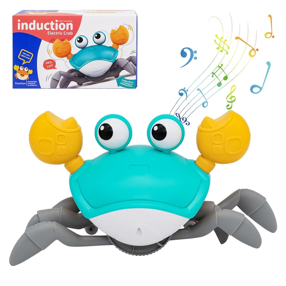 Crawling Crab Baby Toy, Tummy Time Toys Sensory Induction Crabs for ...