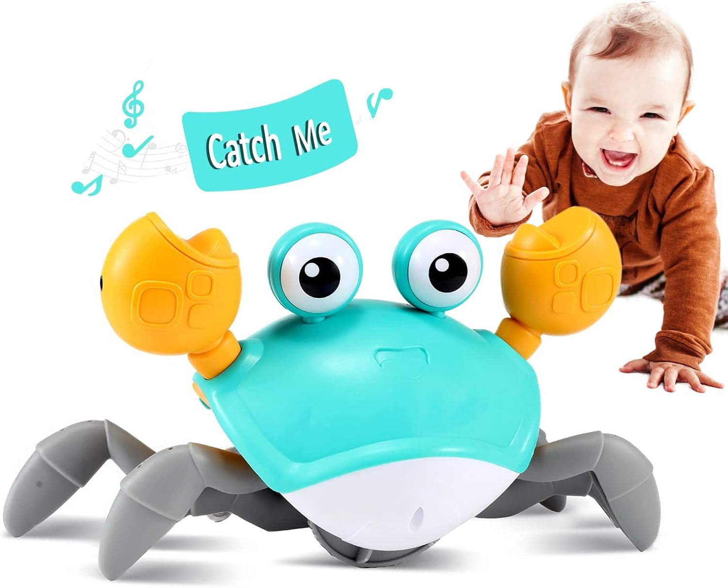 Crawling Crab Musical Baby Toy – Tummy Time Learning & Walking ...