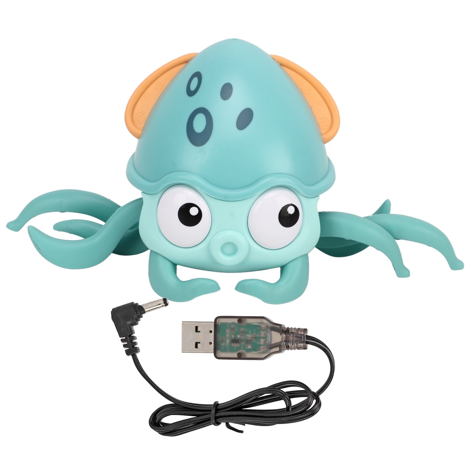 Crawling Crab Octopus Toy with Rechargeable LED Light Automatical Music Obstacle Avoidance ...