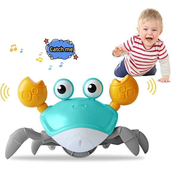Crawling Crab Toys for Babies and Toddlers with Lights and Music