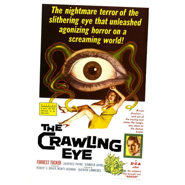 Crawling Eye Movie Poster 12x16 Print on Metal Sign 12in x 16in Multi ...