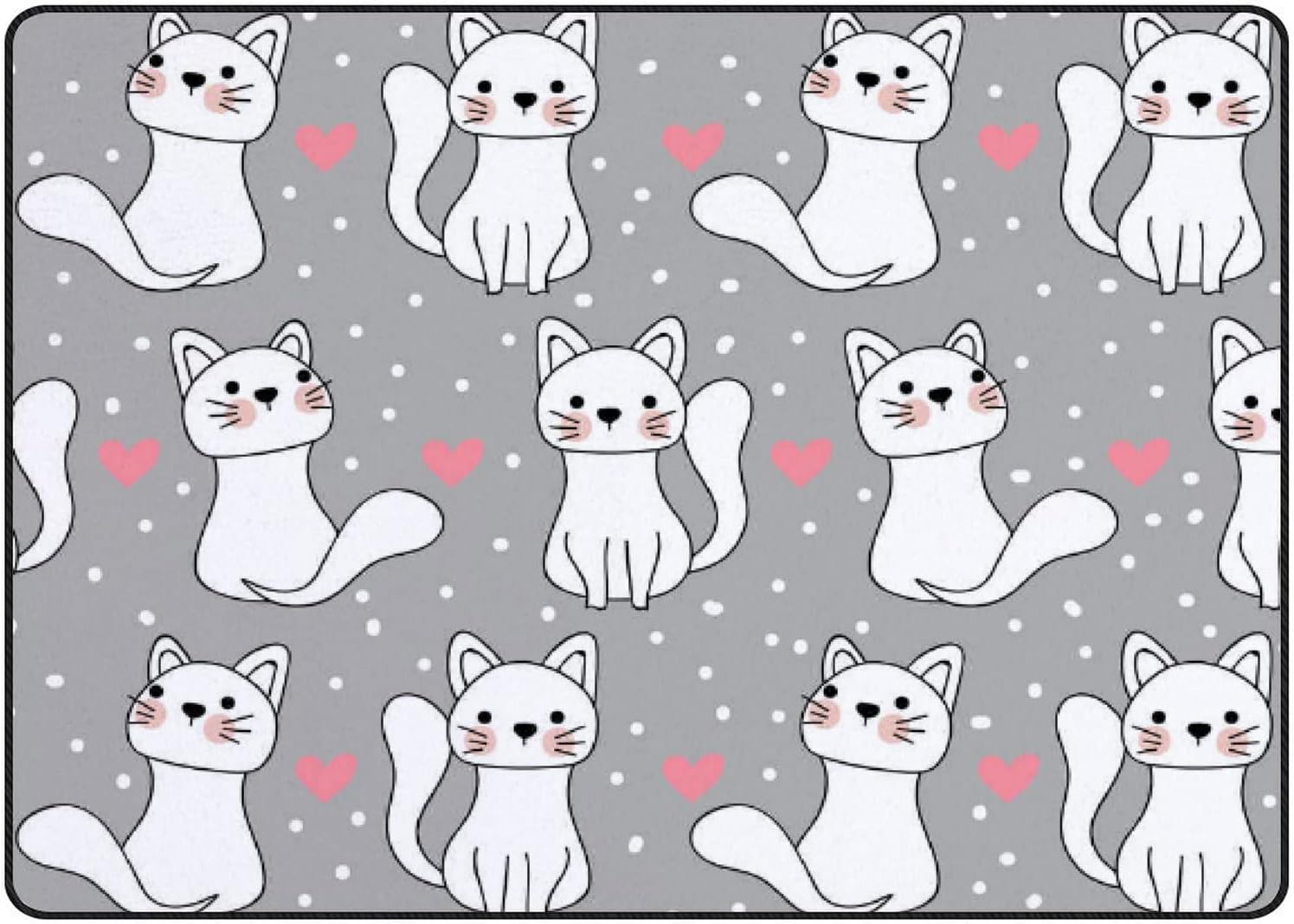 Crawling Indoor Carpet Play Mat Cat Cute for Living Room Bedroom ...