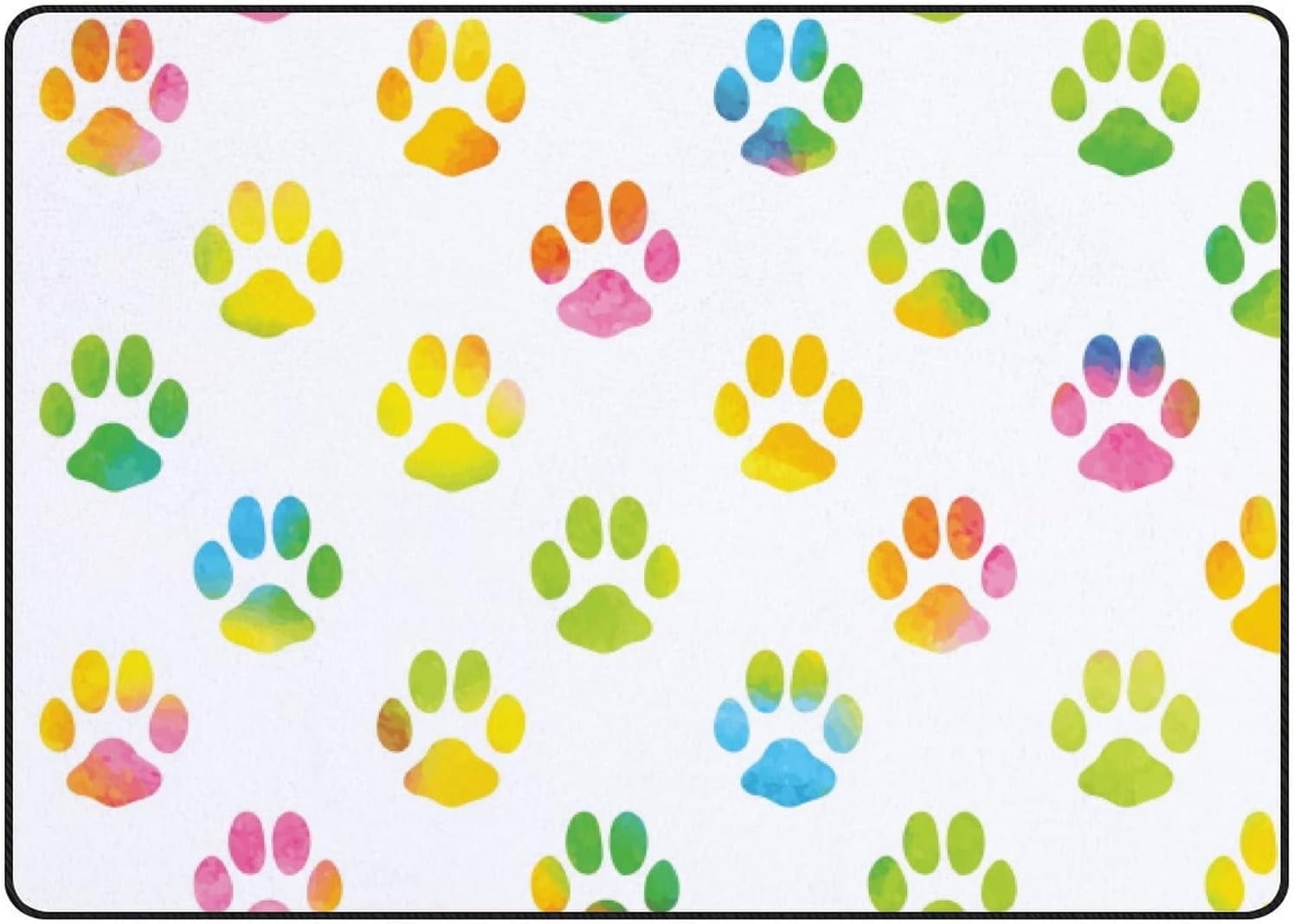 Crawling Indoor Carpet Play Mat Colorful Animal Footprint Paw for ...