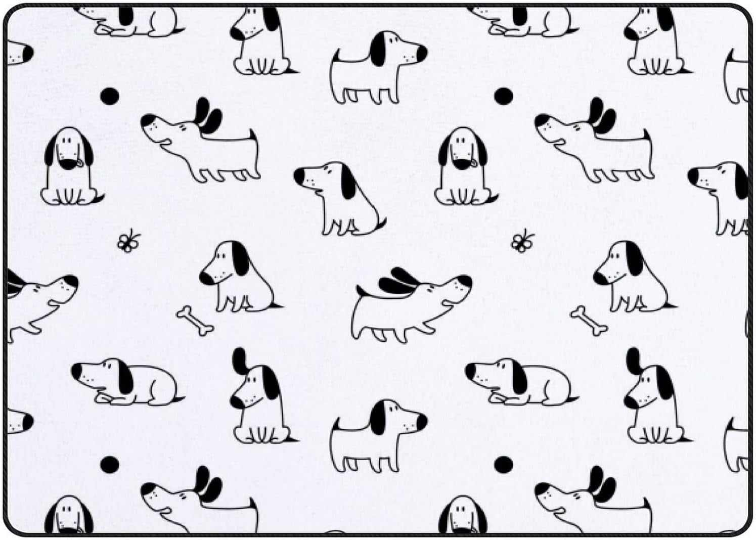 Crawling Indoor Carpet Play Mat Cute Dogs Puppies for Living Room ...