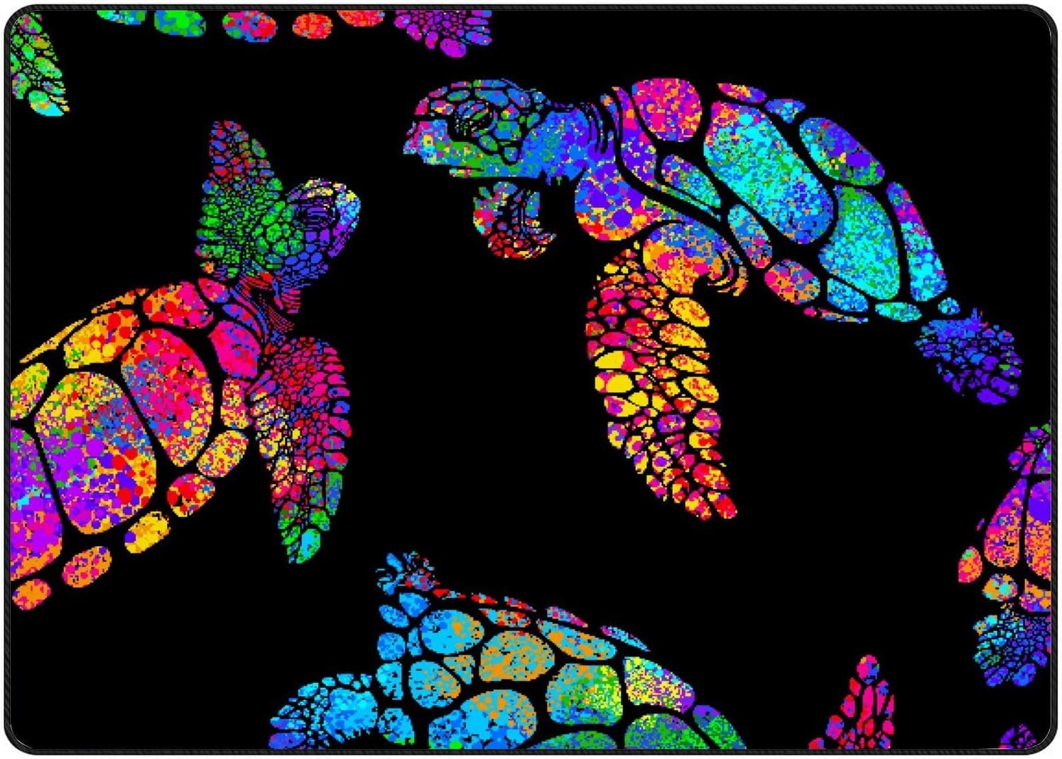 Crawling Indoor Carpet Play Mat Sea Turtle Ocean Boho for Living Room ...