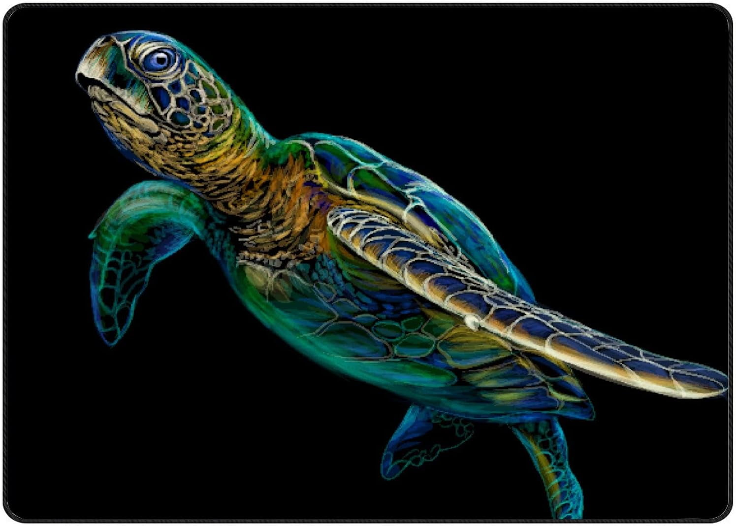 Crawling Indoor Carpet Play Mat Sea Turtle for Living Room Bedroom ...