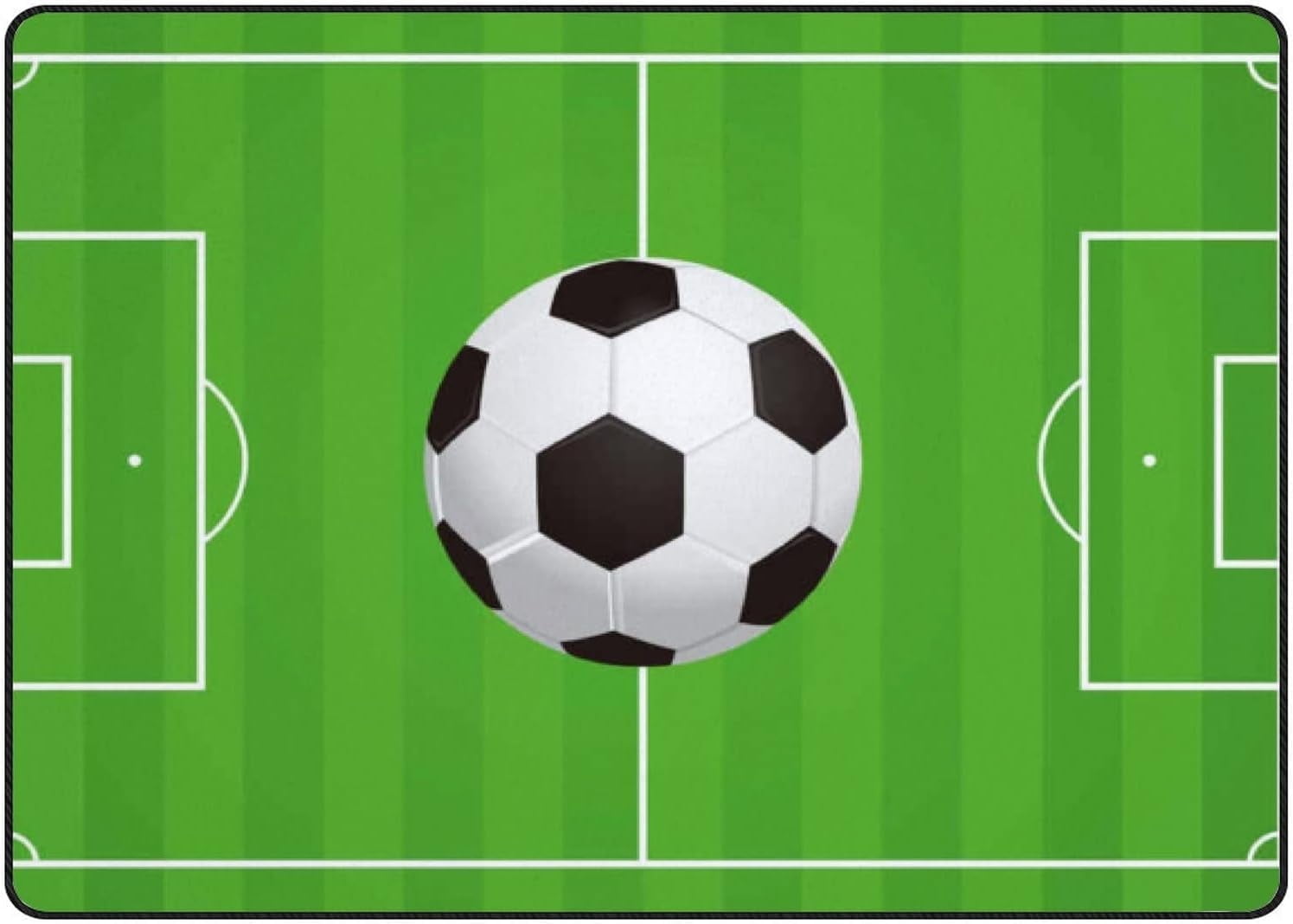 Crawling Indoor Carpet Play Mat Soccer Field and Ball for Living Room ...