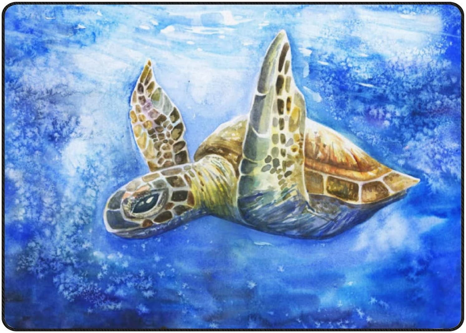 Crawling Indoor Carpet Play Mat Turtle in The Ocean for Living Room ...