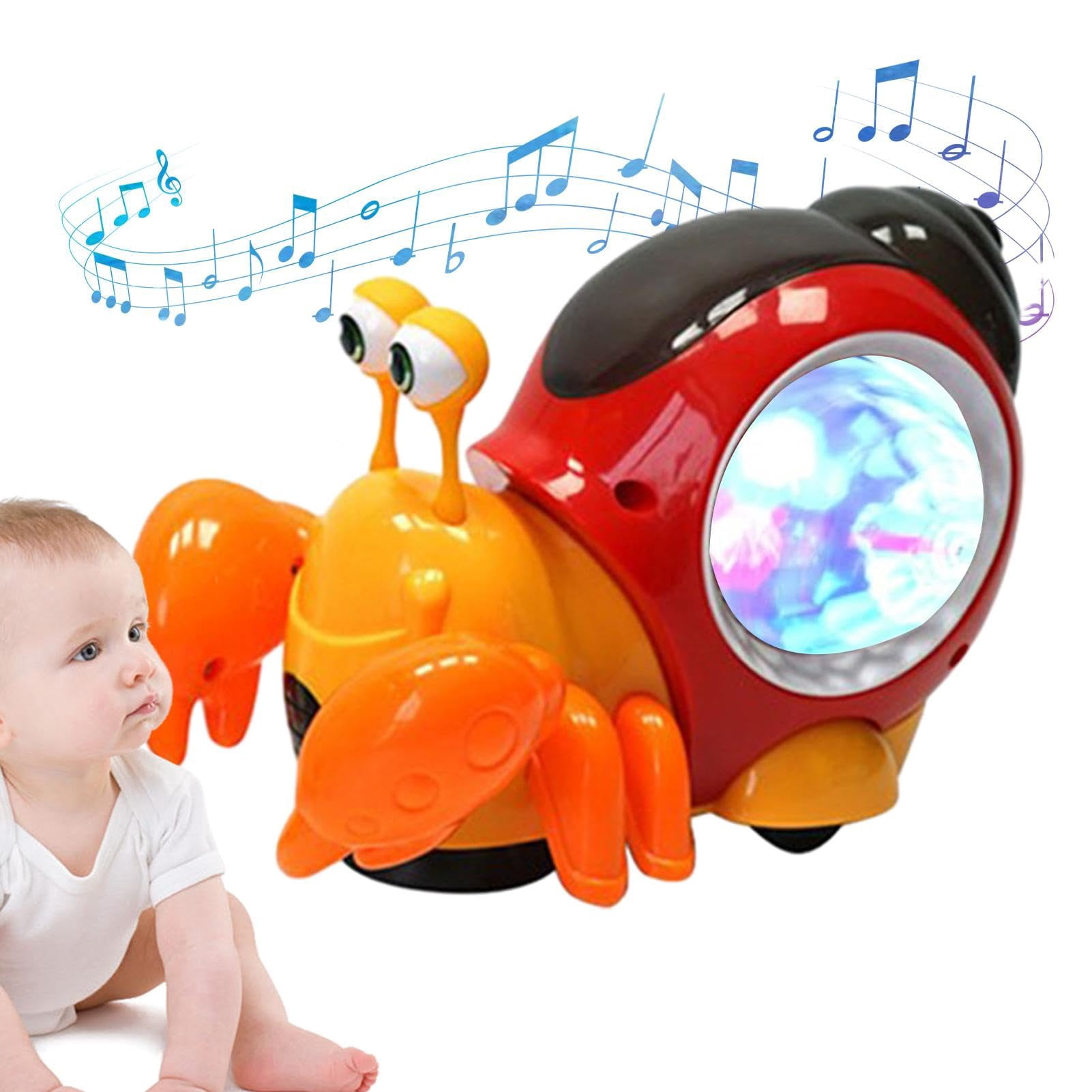 Crawling Snail Toy, Crawling Snail Baby Toys, Crawling Light Up Musical ...