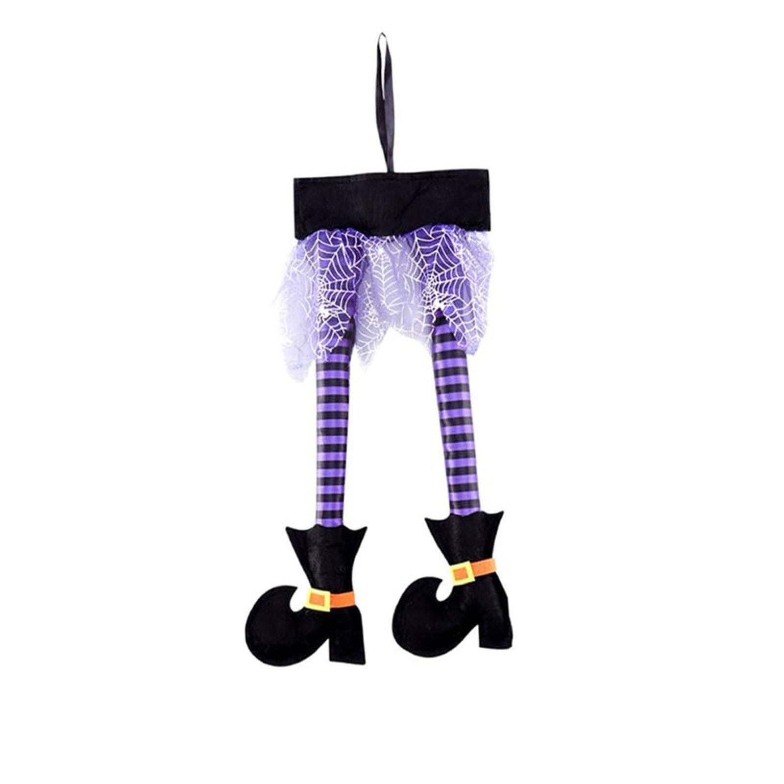 Crawling Witch Leg Prop | Outdoor Halloween Hanging Decoration for ...