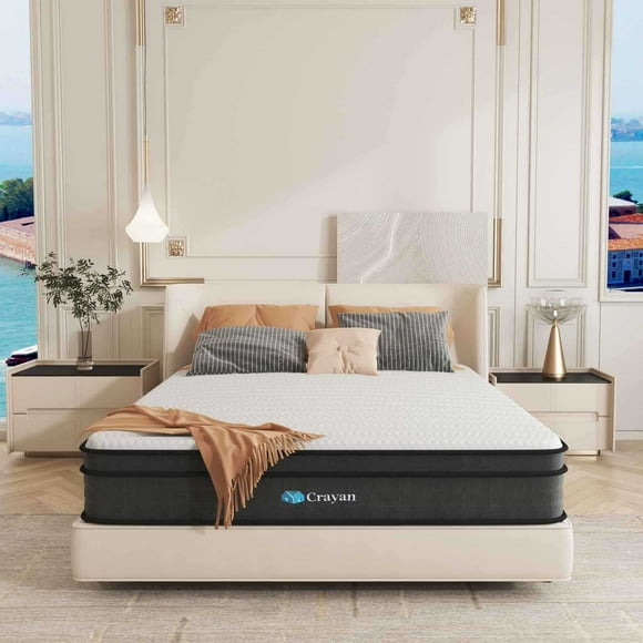 Crayan Full Mattress, Memory Foam Mattress Full Size, 12 Inch Hybrid ...