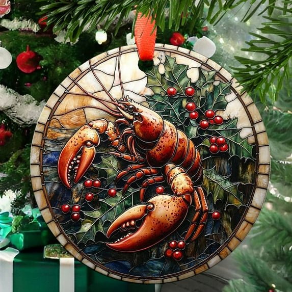 Crayfish 5 Ceramic/Acrylic Christmas Ornament, Gentle Mom Thank-You ...