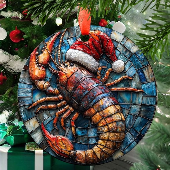 Crayfish 6 Ceramic/Acrylic Christmas Ornament, Sweetheart Love ...