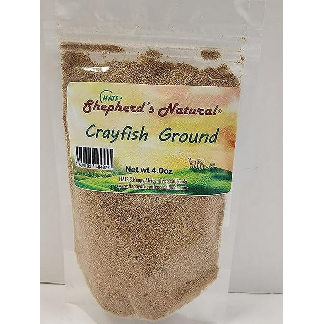 Crayfish Dried, Ground Seasoning 4 oz. Bag by HATF's Shepherd's Natural ...