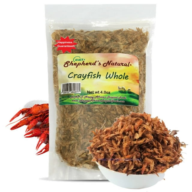 Crayfish Dried, Whole Seasoning 4 oz. Bag by Shepherd's Natural. Great ...