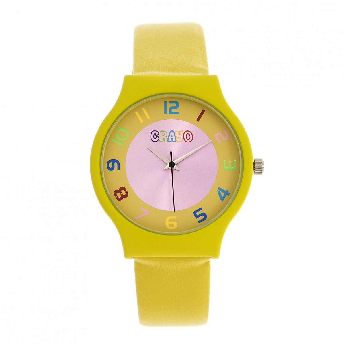 Crayo Jubilee Strap Watch - Yellow - Walmart.com