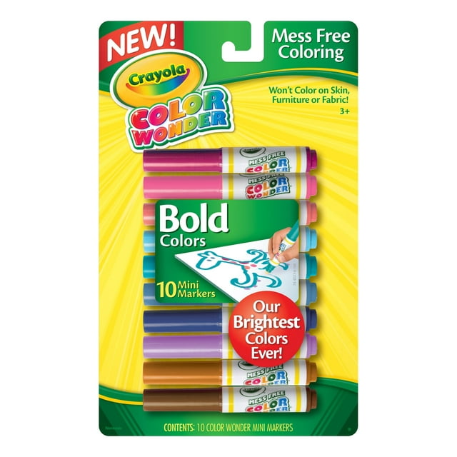 Crayola 10 Countcolor Wonder Mini Markers, Vivid Colors - Walmart.com