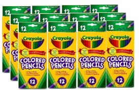 Crayola 12 Count Colored Pencils, 12 Pack Bundle, 144 Pieces, Child ...