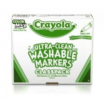 Crayola Classpack, Large 200 ct Fine Line Markers, 10 Colors, Art Tools ...