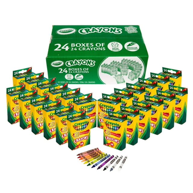 Crayola Crayons Bulk (24 Packs of 24), Classroom Essentials for ...